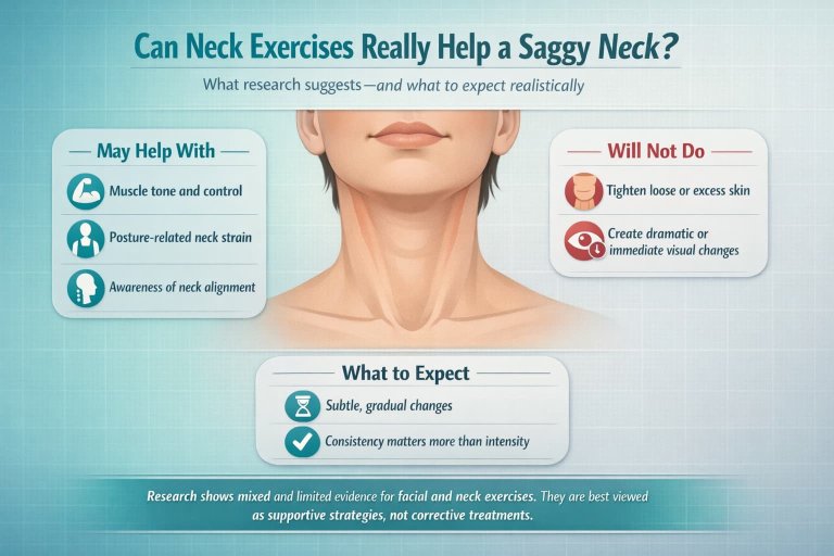 6 Best Neck Exercises for a Saggy Neck (Safe & Natural)