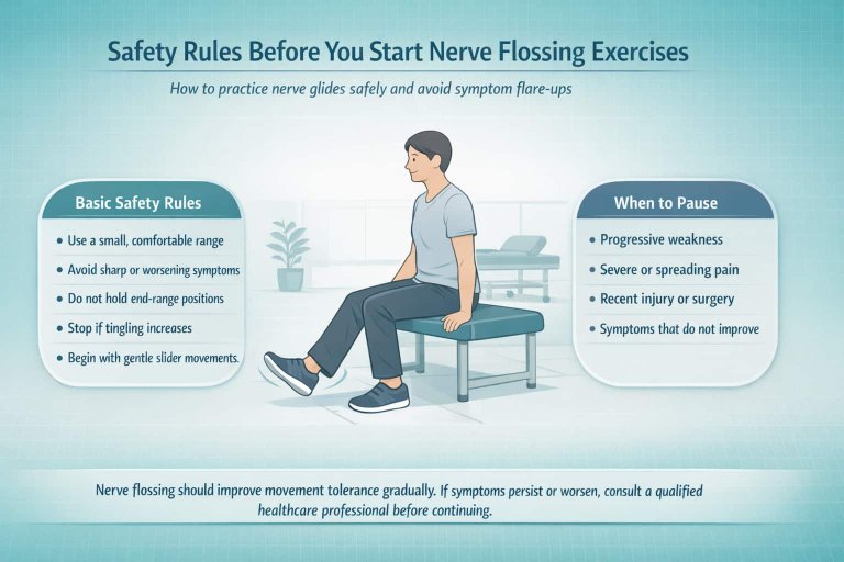7 Best Nerve Flossing Exercises for Sciatic, Neck and Arm Relief