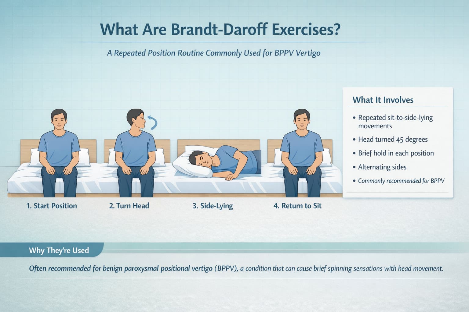 Brandt-Daroff Exercises for BPPV Vertigo Relief at Home