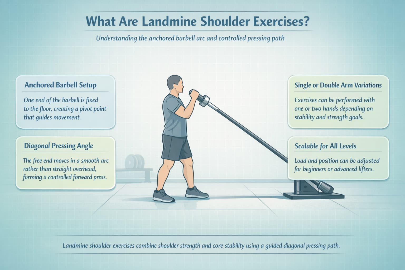 8 Landmine Shoulder Exercises for Strong, Pain-Free Pressing
