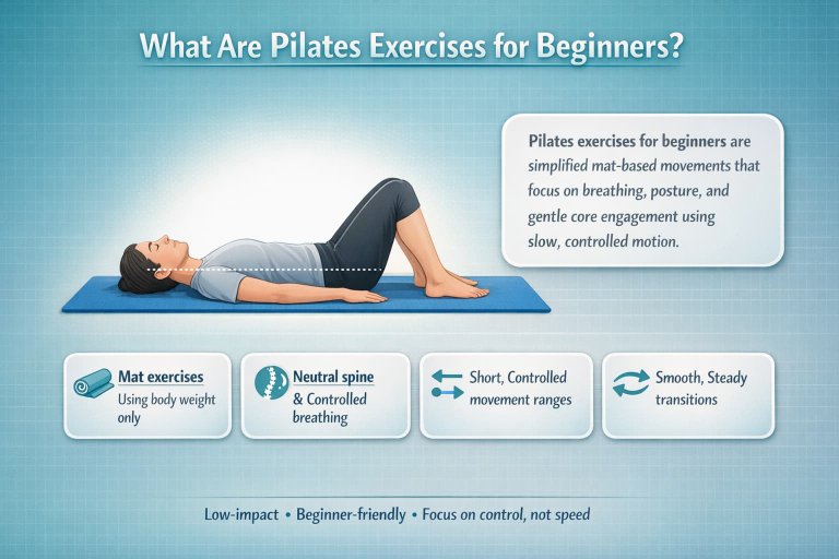 12 Pilates Exercises for Beginners to Build Strength & Flexibility