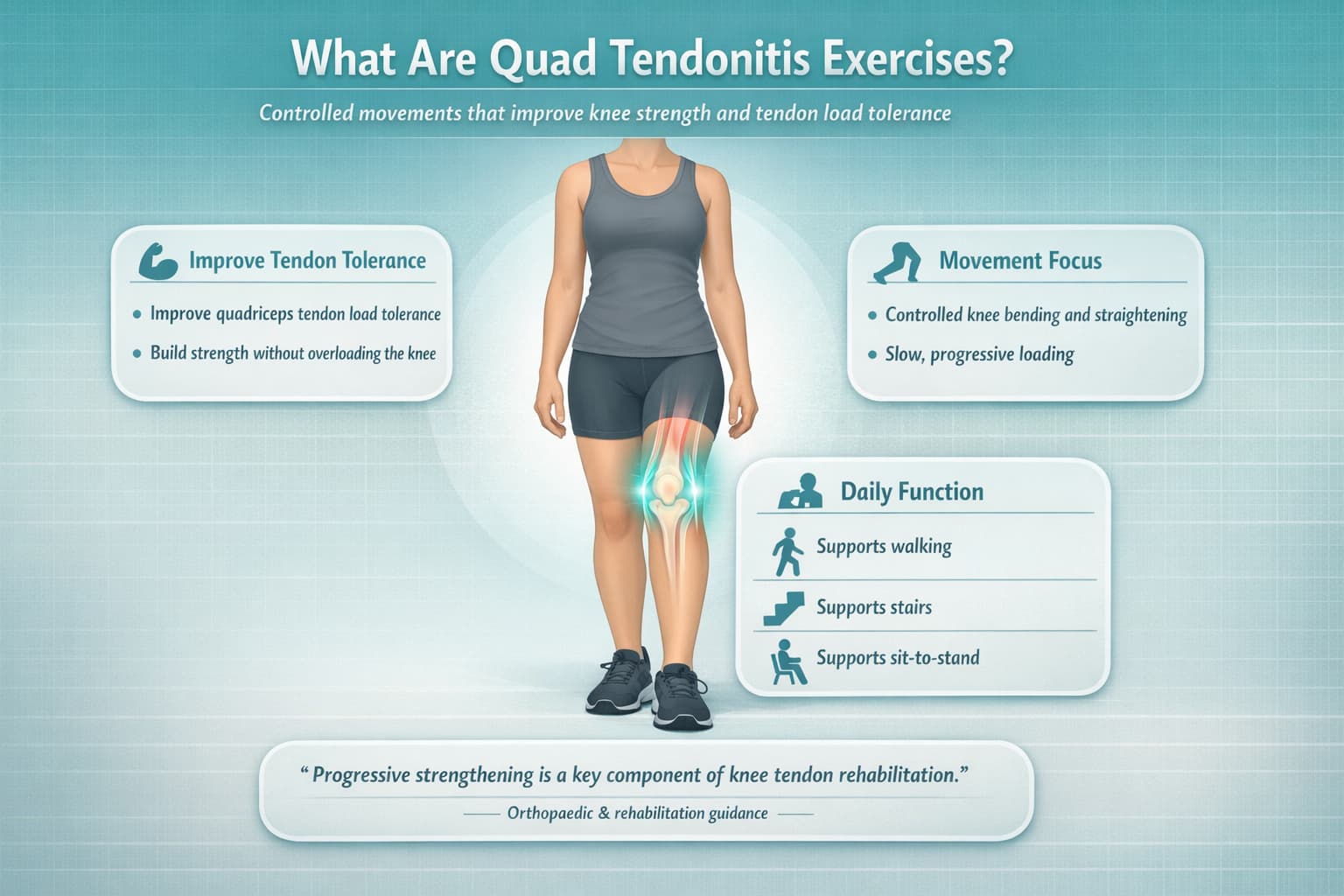 10 Best Quad Tendonitis Exercises to Reduce Knee Pain