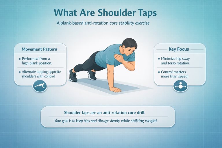 Shoulder Taps for Core Strength and Stability
