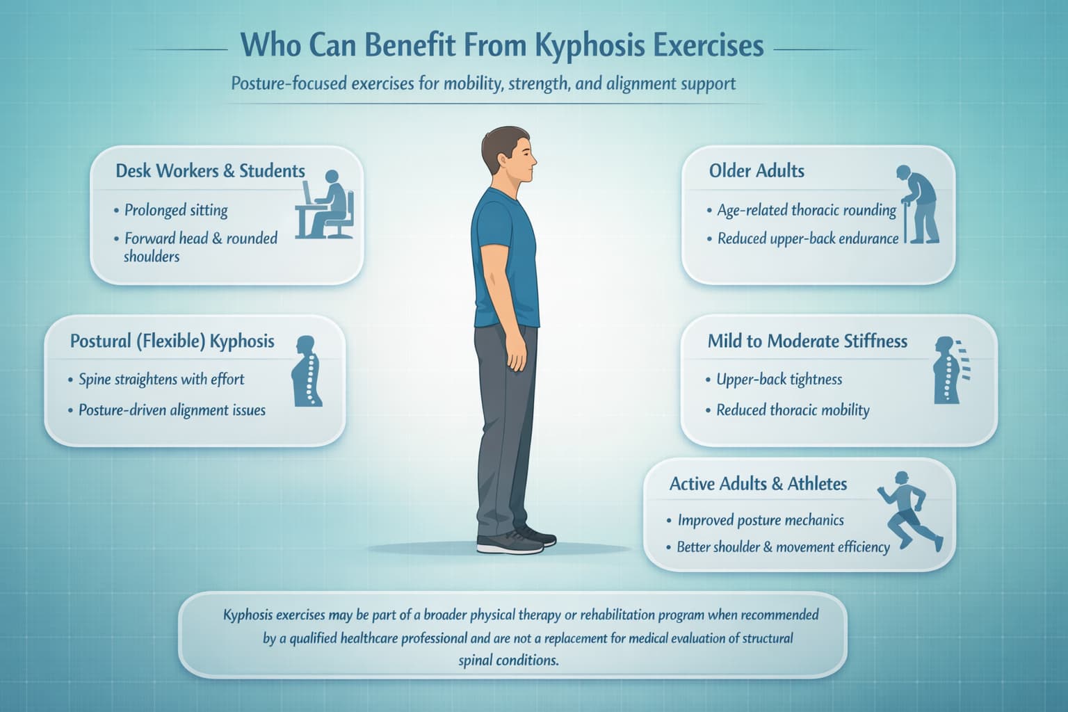 9 Best Kyphosis Exercises for Posture & Upper Back Alignment