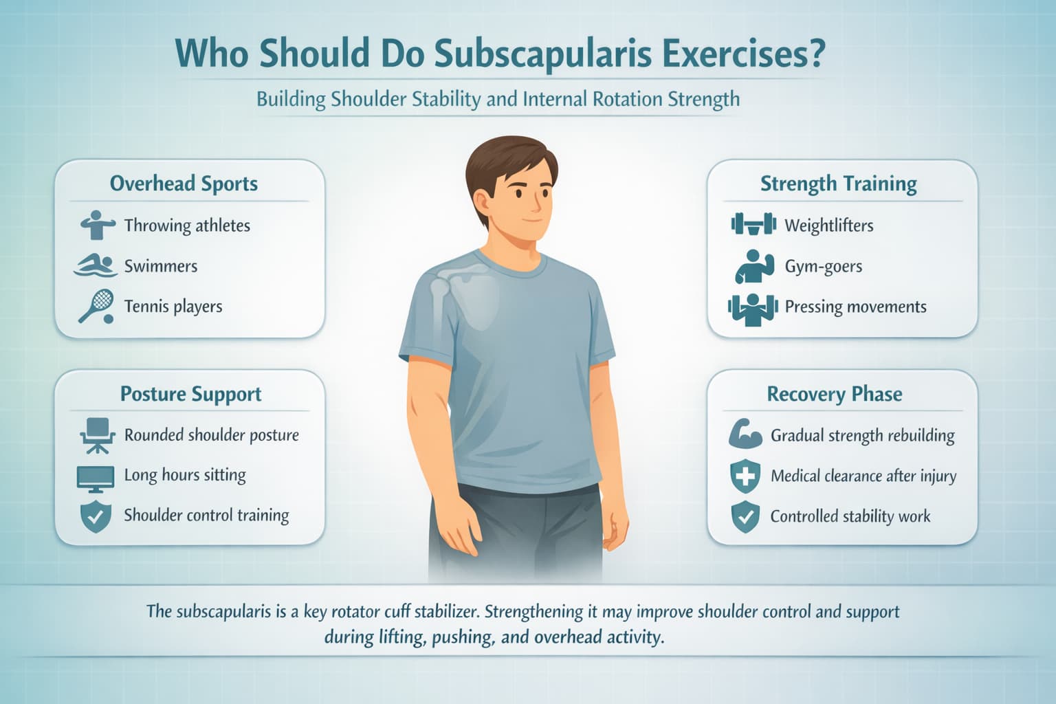 5 Best Subscapularis Exercises for Shoulder Strength & Stability