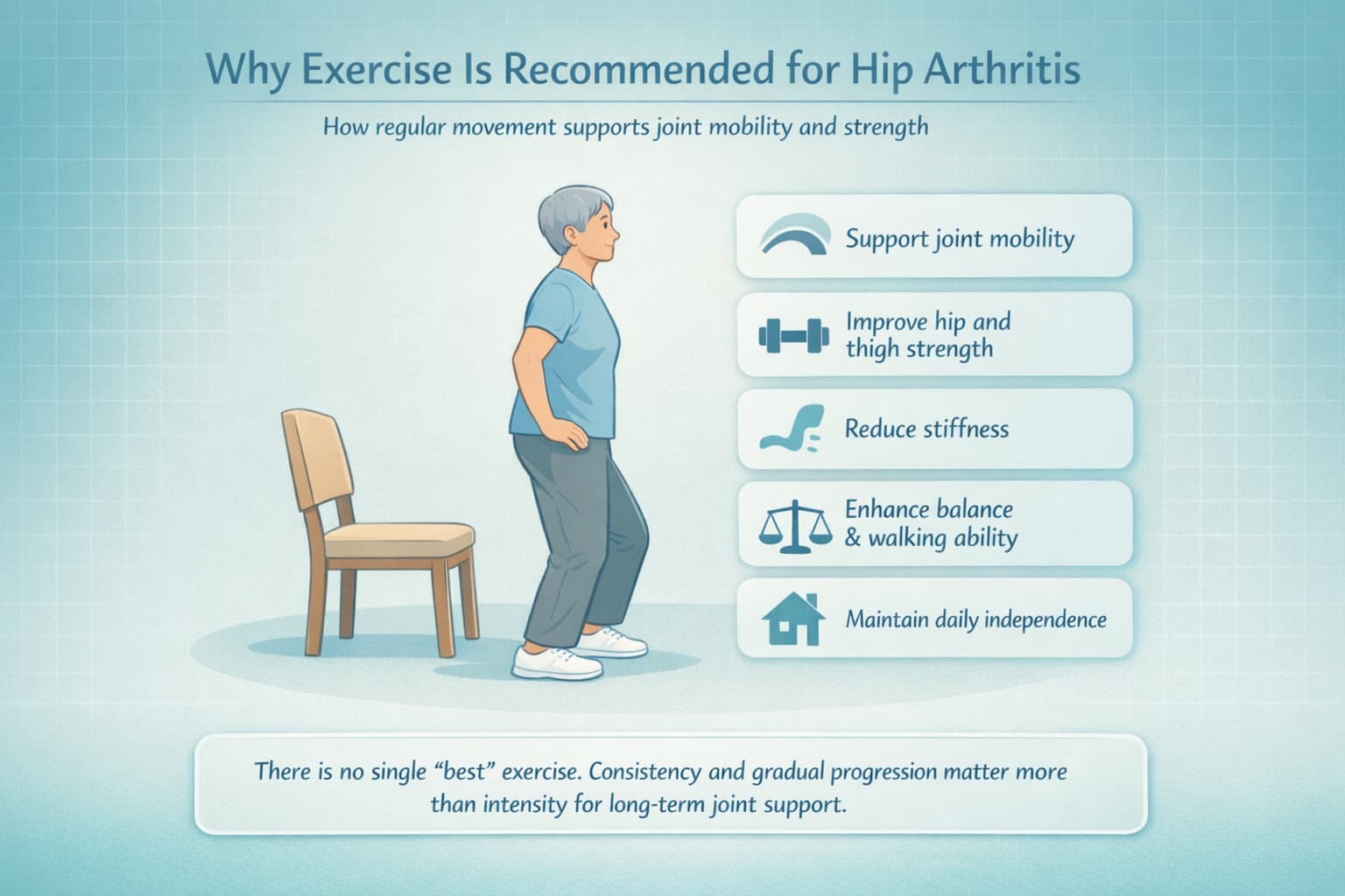 6 Best Hip Arthritis Exercises to Reduce Pain & Improve Mobility