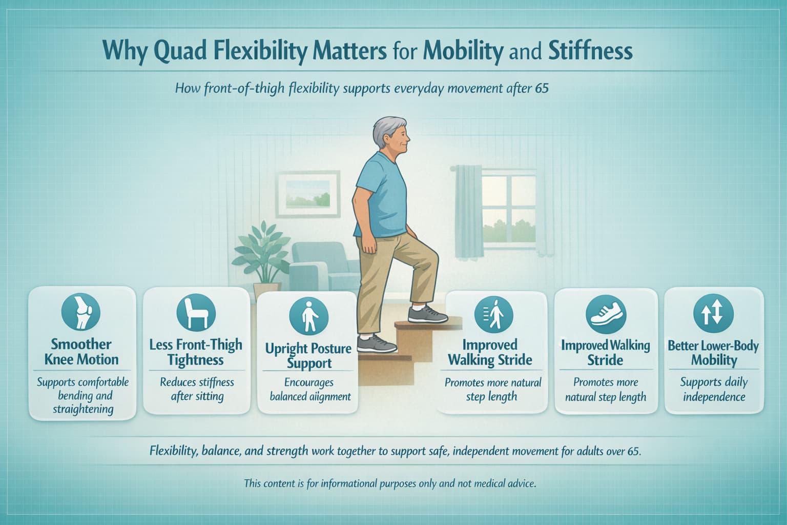 5 Best Quad Stretches for Seniors to Improve Mobility