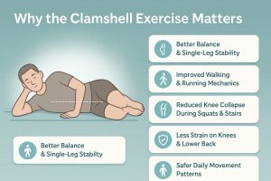 Clamshell Exercise: Simple Hip Strength Move for Stability
