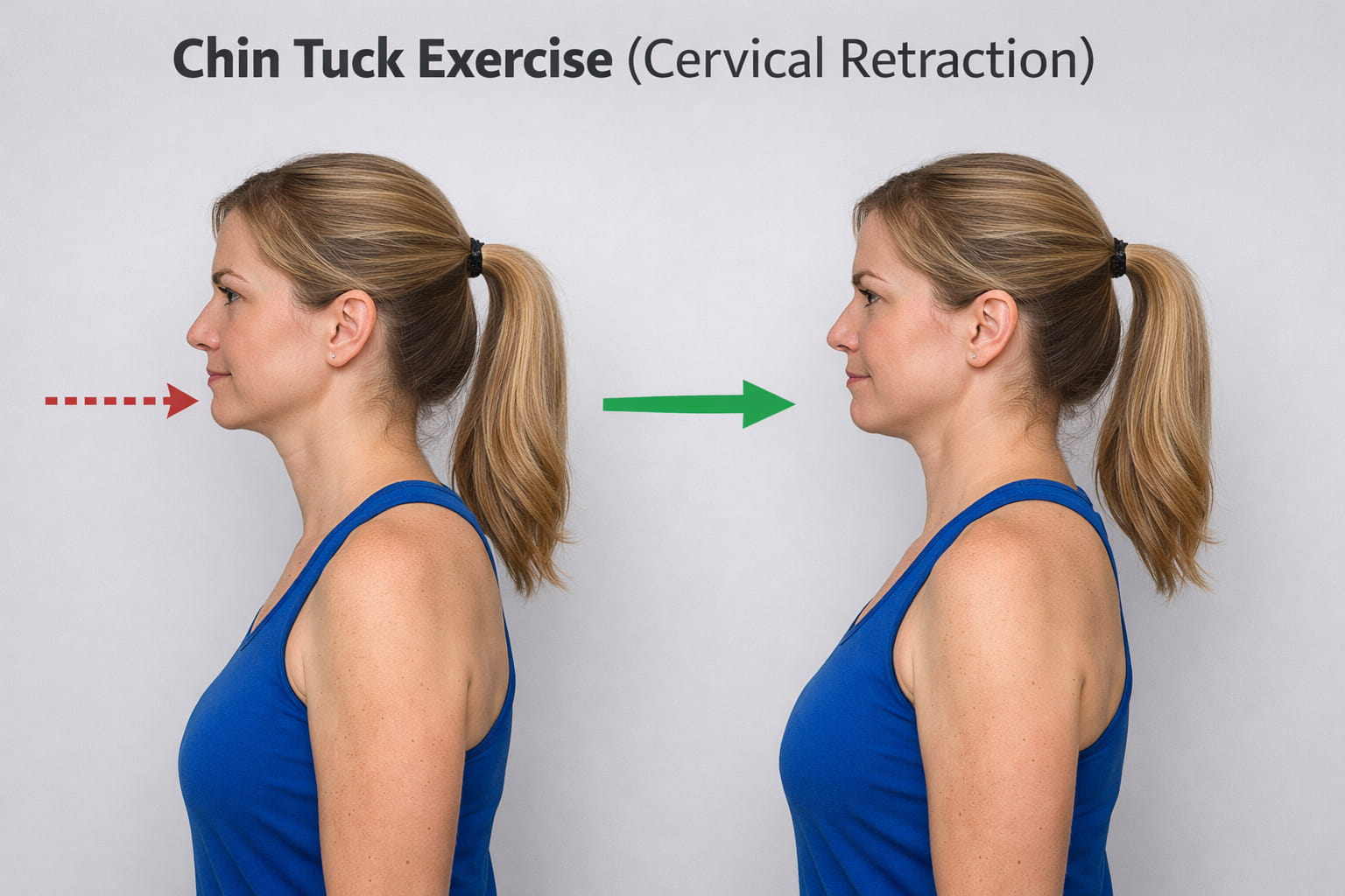 Chin Tuck Exercise The Simple Fix For Forward Head Posture