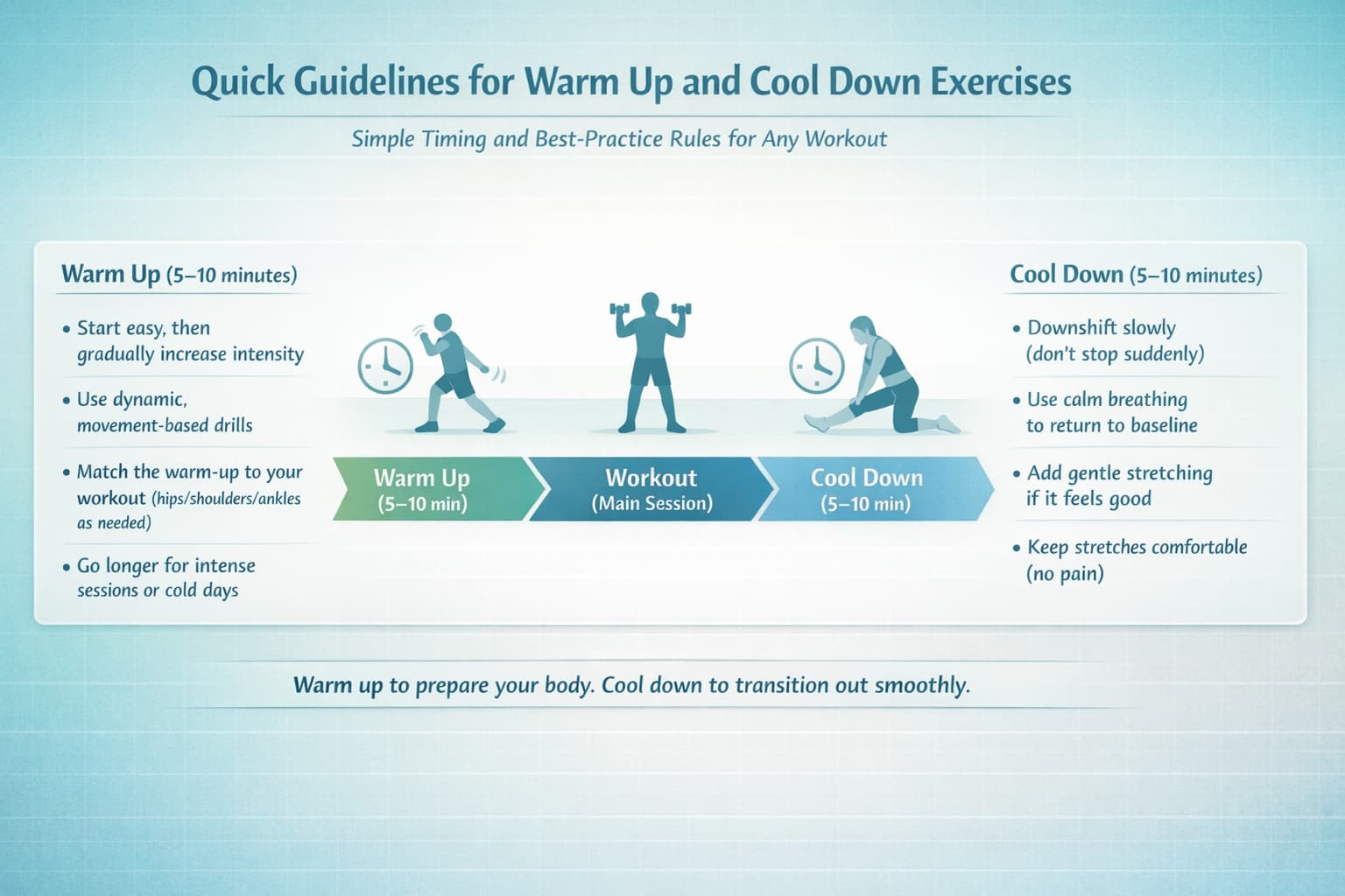 14 Best Warm Up and Cool Down Exercises for Every Workout