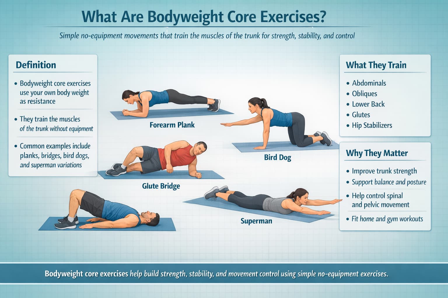 15 Best Bodyweight Core Exercises Without Equipment