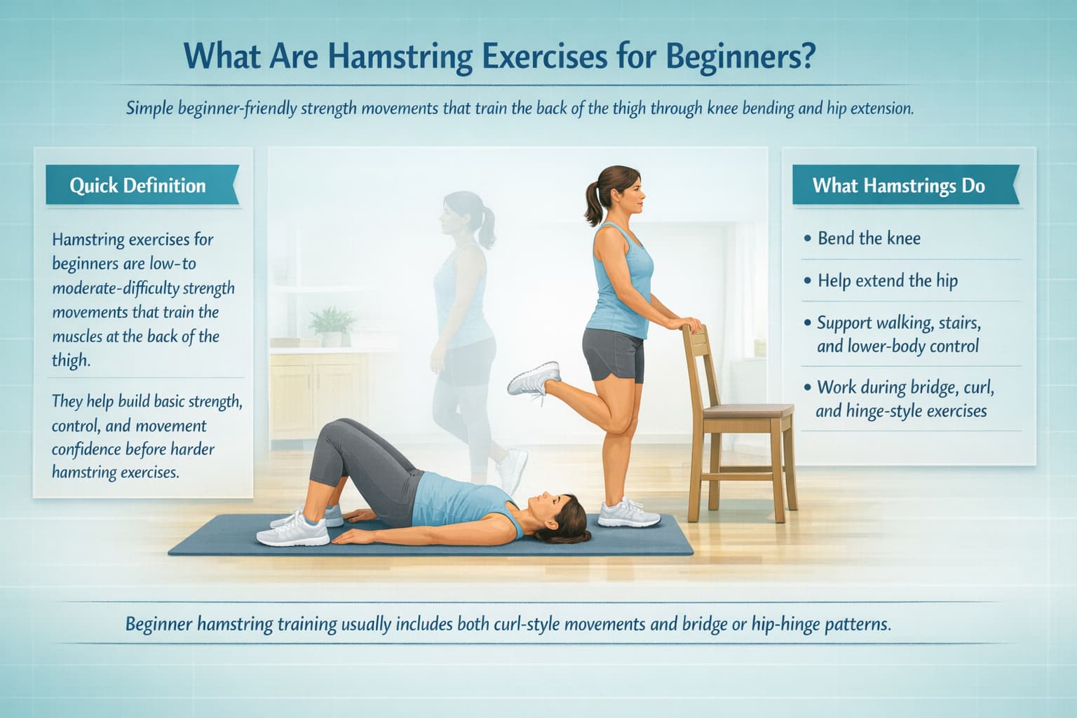10 Best Hamstring Exercises for Beginners to Build Strength