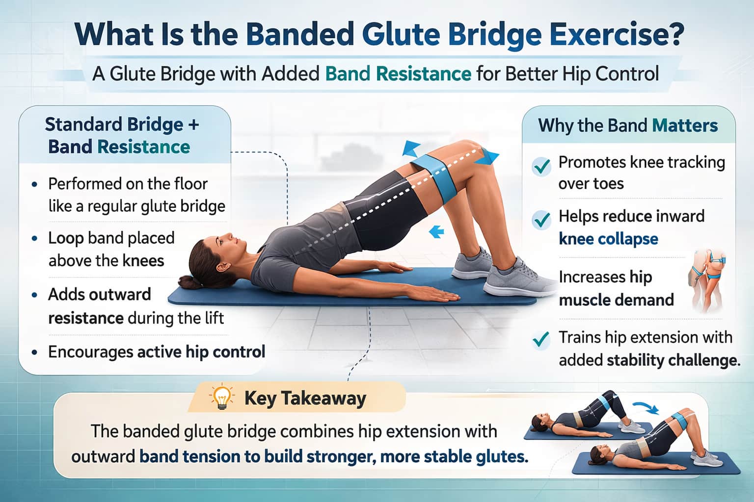 Banded Glute Bridge Exercise: Unlock Stronger Glutes Fast