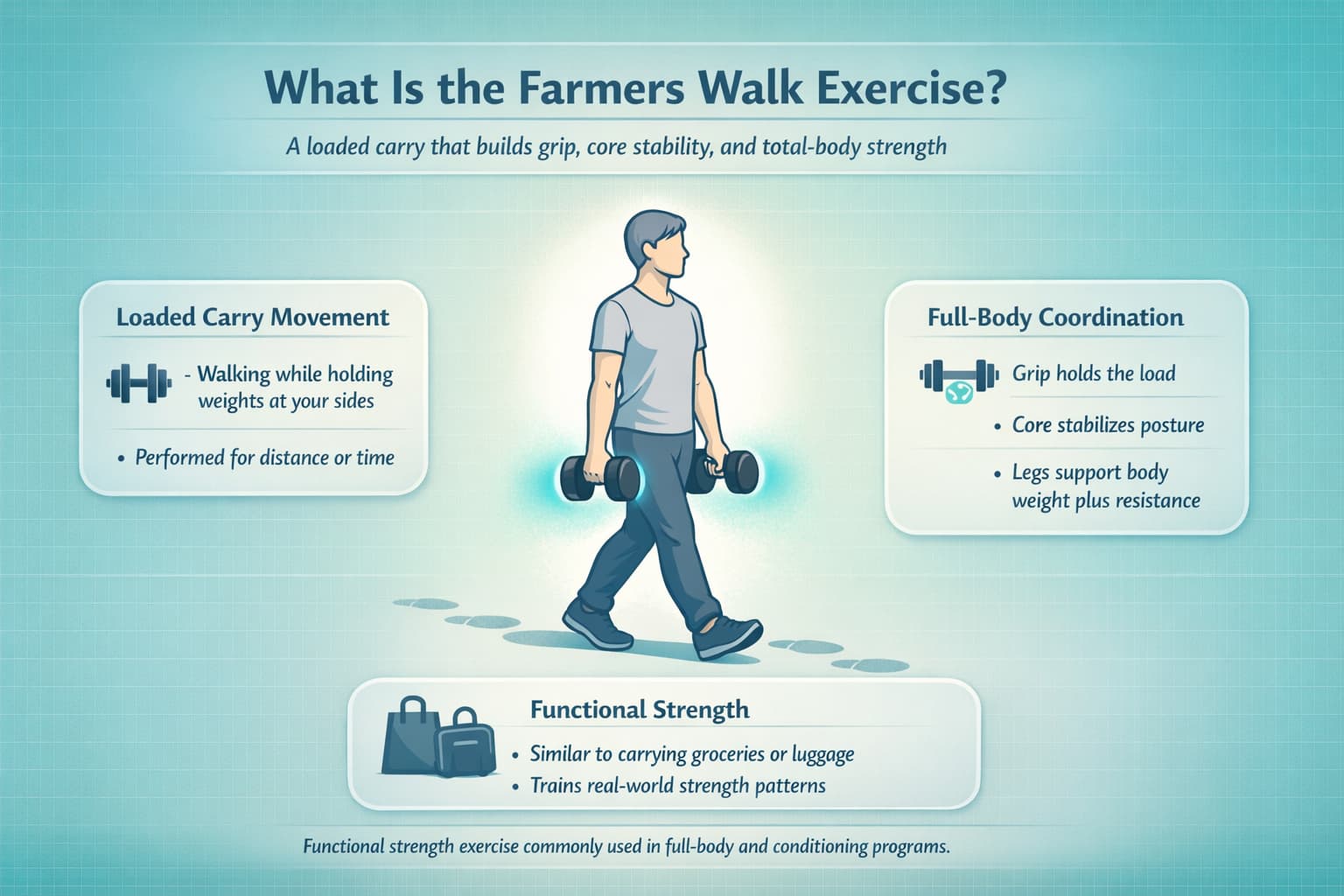 Farmers Walk Exercise: Build Total-Body Strength Fast