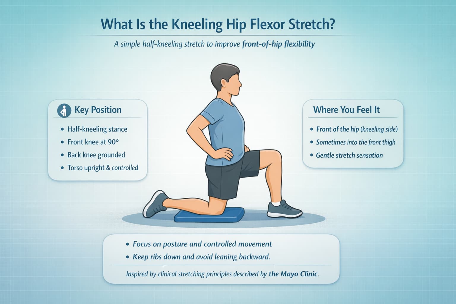 Kneeling Hip Flexor Stretch to Loosen Tight Hips Fast