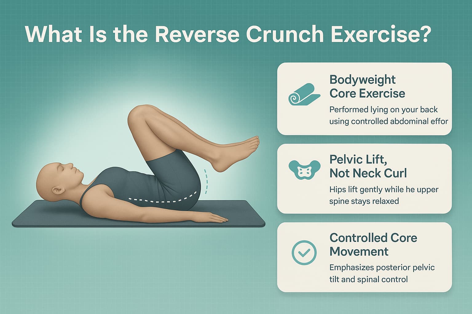 Reverse Crunch Exercise Explained for Stronger Lower Abs