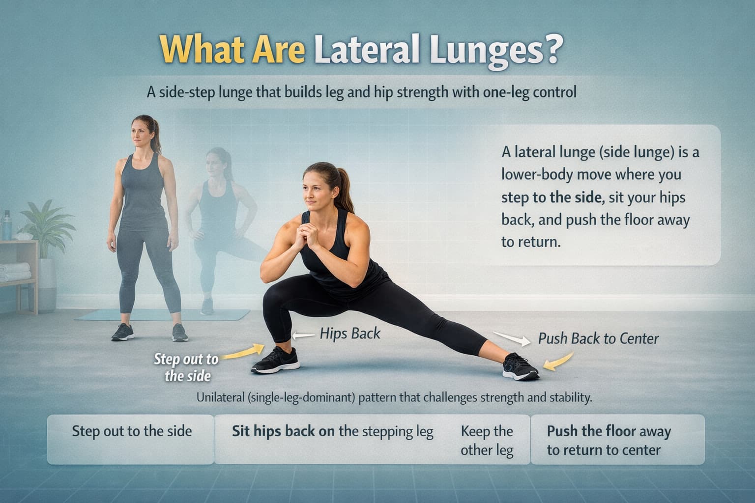 Lateral Lunges: How to Build Stronger Legs and Hips