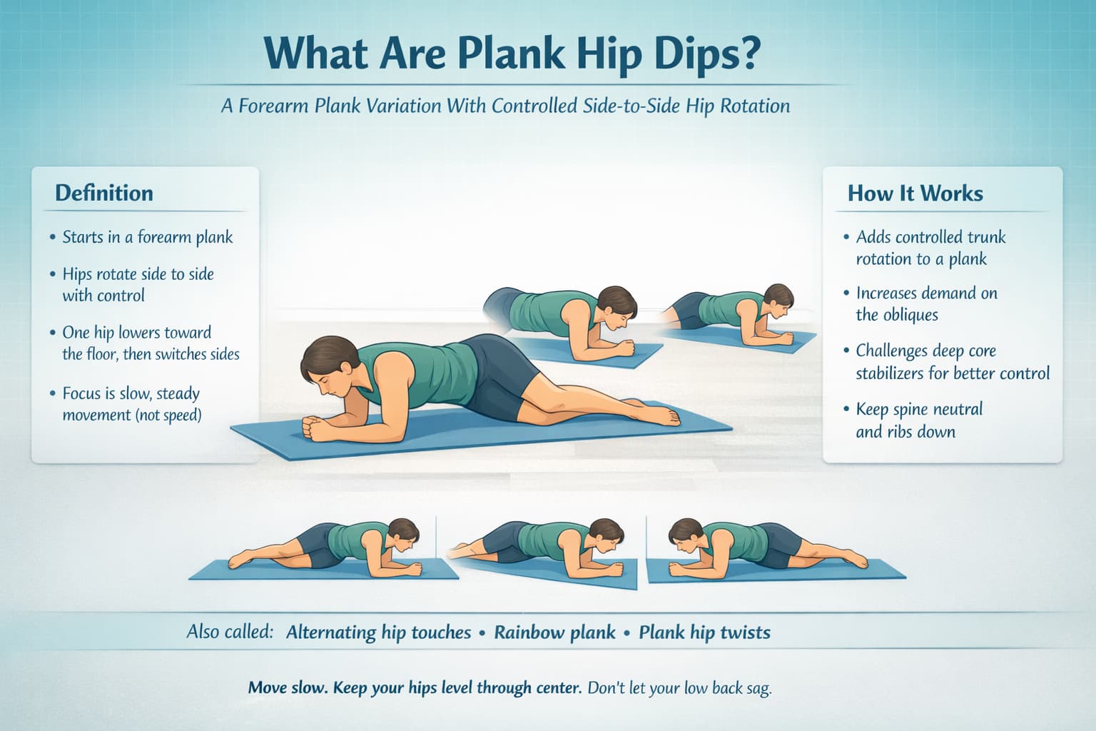 Plank Hip Dips: How to Do Them Properly for Stronger Obliques