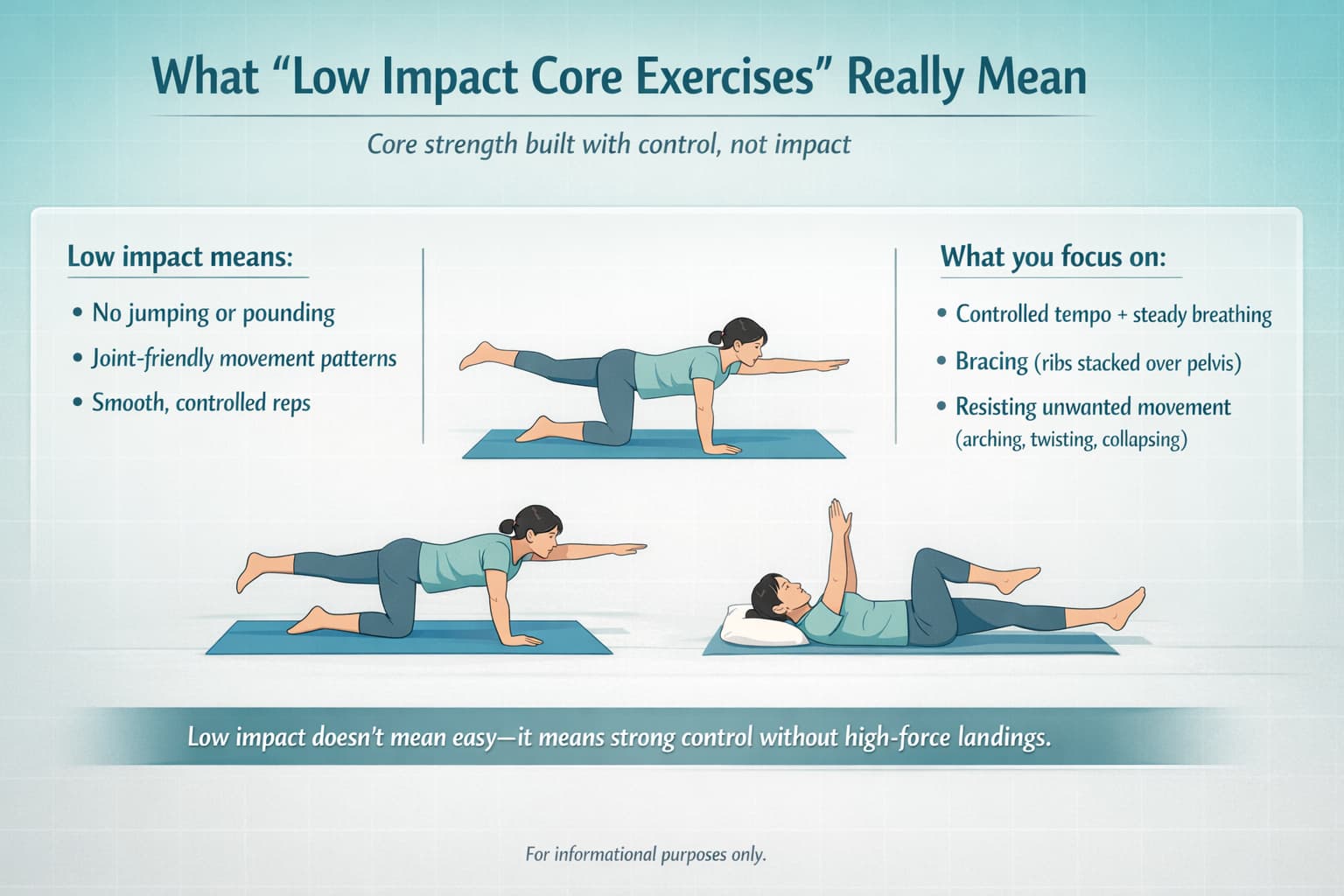 7 Best Low Impact Core Exercises You Can Do at Home