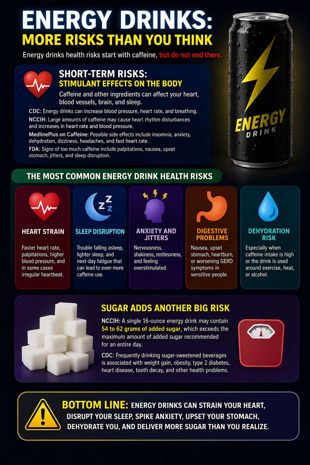 Energy Drinks Health Risks: What to Know Before You Drink One