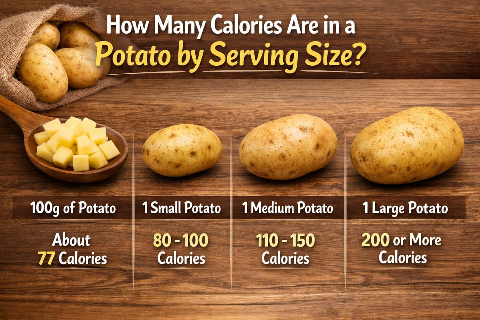 How Many Calories in a Potato? Serving Sizes, Nutrition, and Weight ...