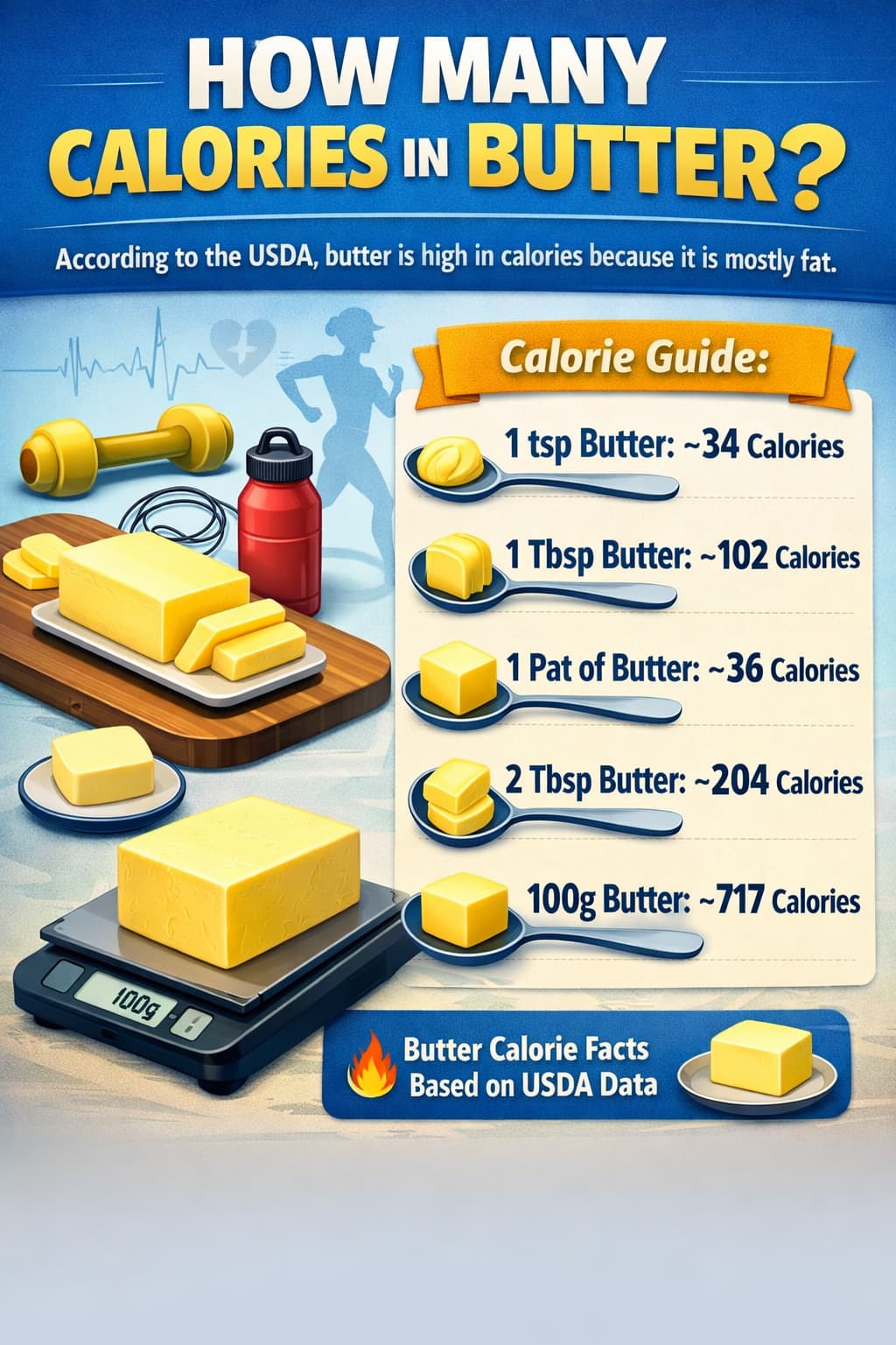 How Many Calories in Butter? Calories, Nutrition, and Weight Facts