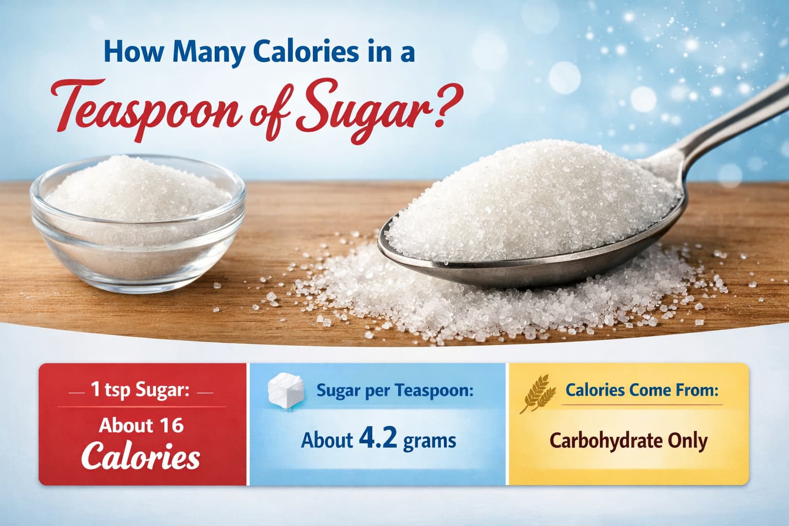 How Many Calories in a Teaspoon of Sugar? Facts, Nutrition, and What to ...