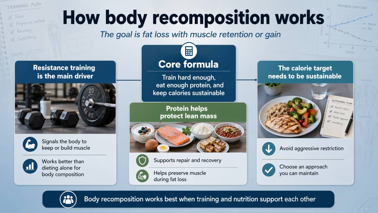 Body Recomposition: How to Lose Fat and Build Muscle Safely