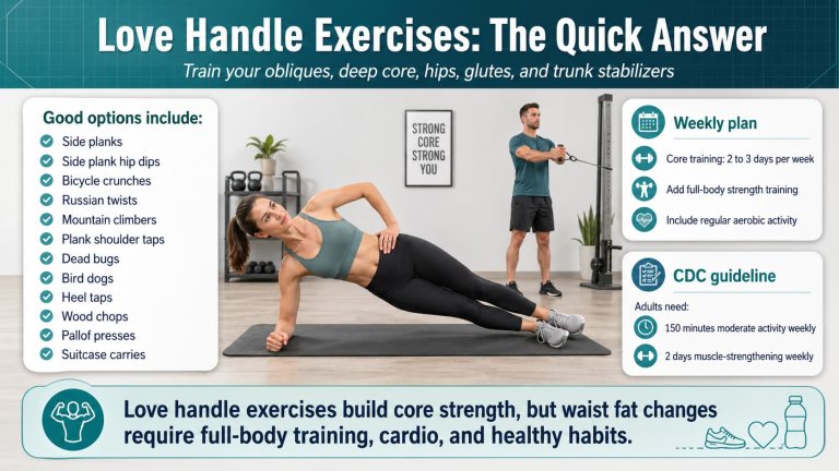 12 Best Love Handle Exercises for a Tighter, Stronger Core