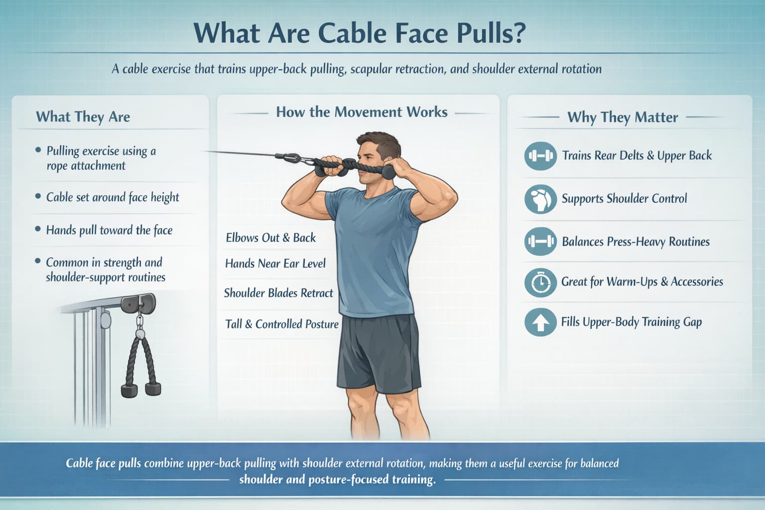 Cable Face Pulls for Stronger Shoulders and Better Posture