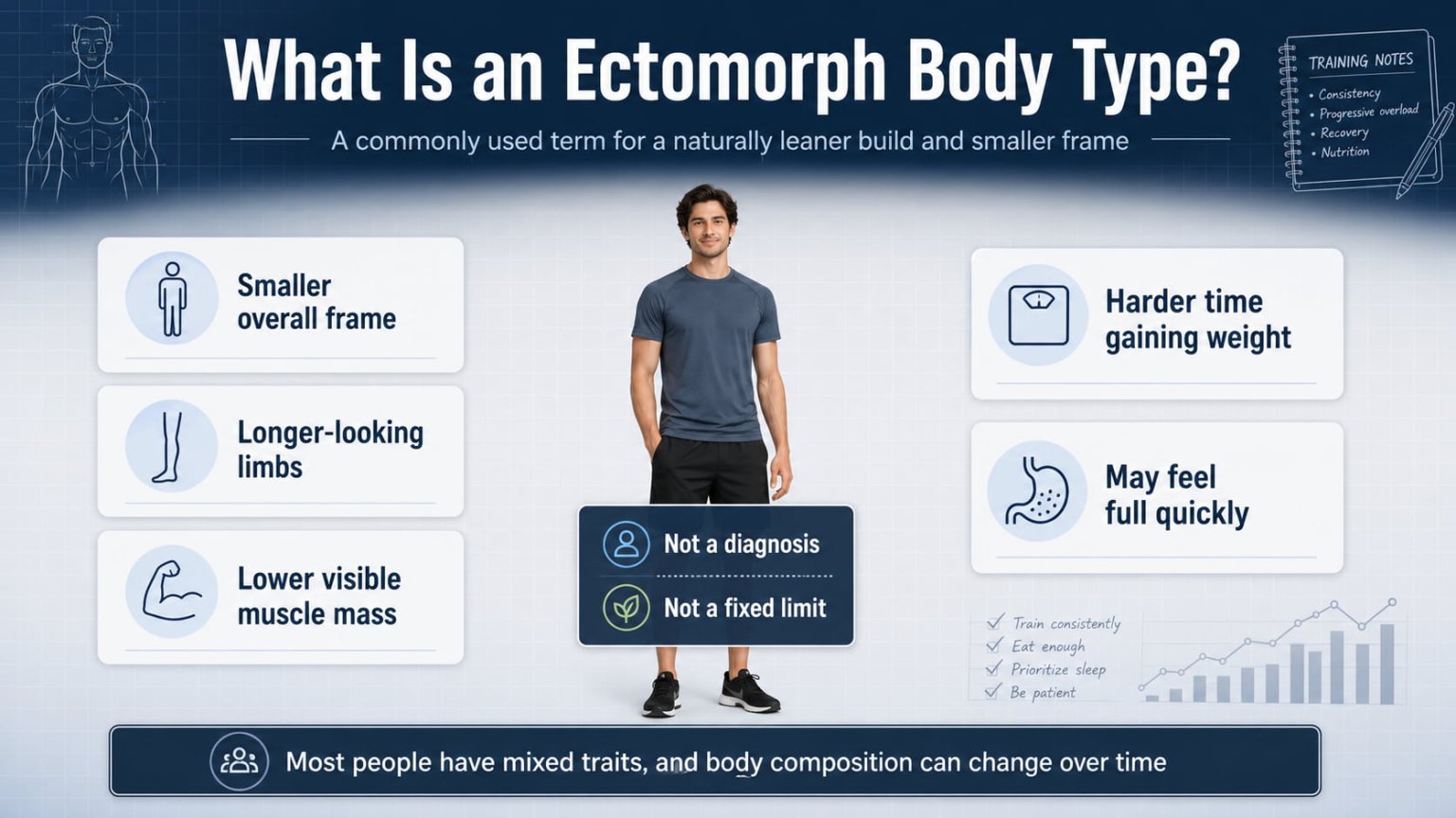 Ectomorph Body Type: Diet, Muscle Gain, and Fat Loss