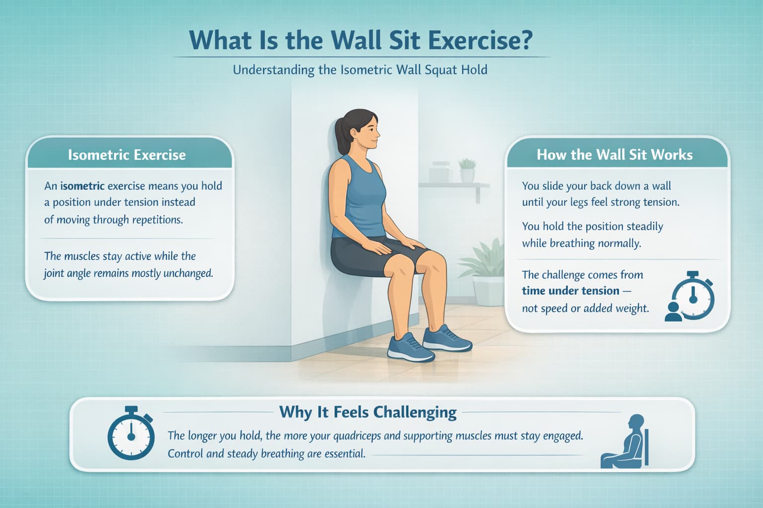 Wall Sit Exercise: Proper Form, Benefits, and Variations