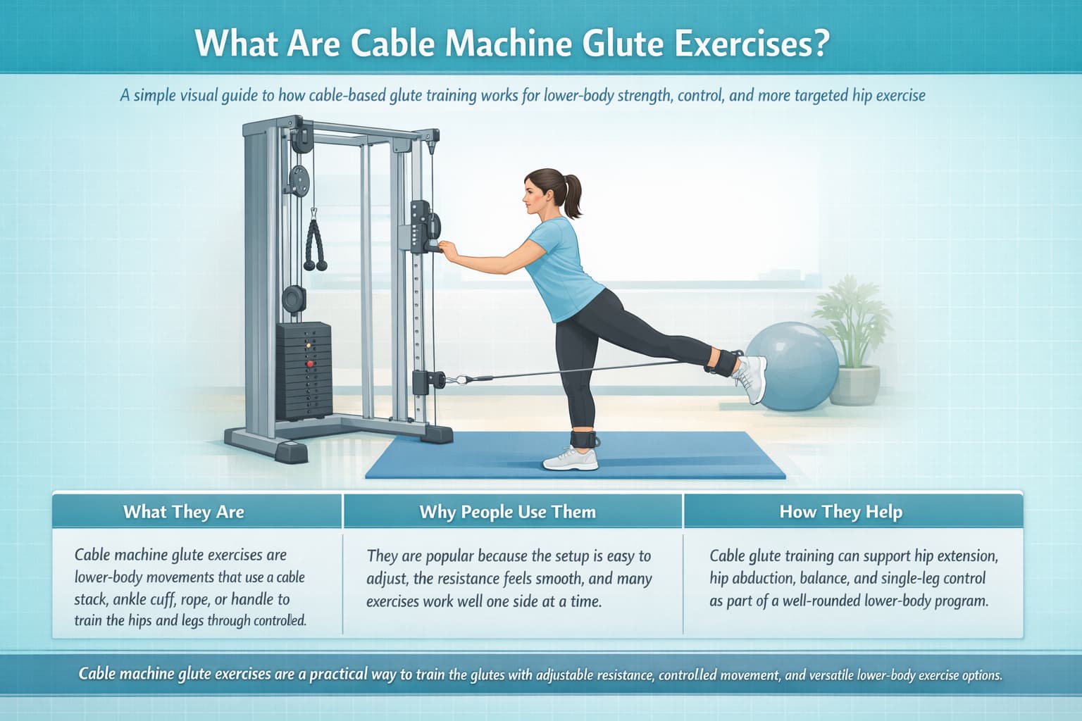 10 Best Cable Machine Glute Exercises for Strength and Shape